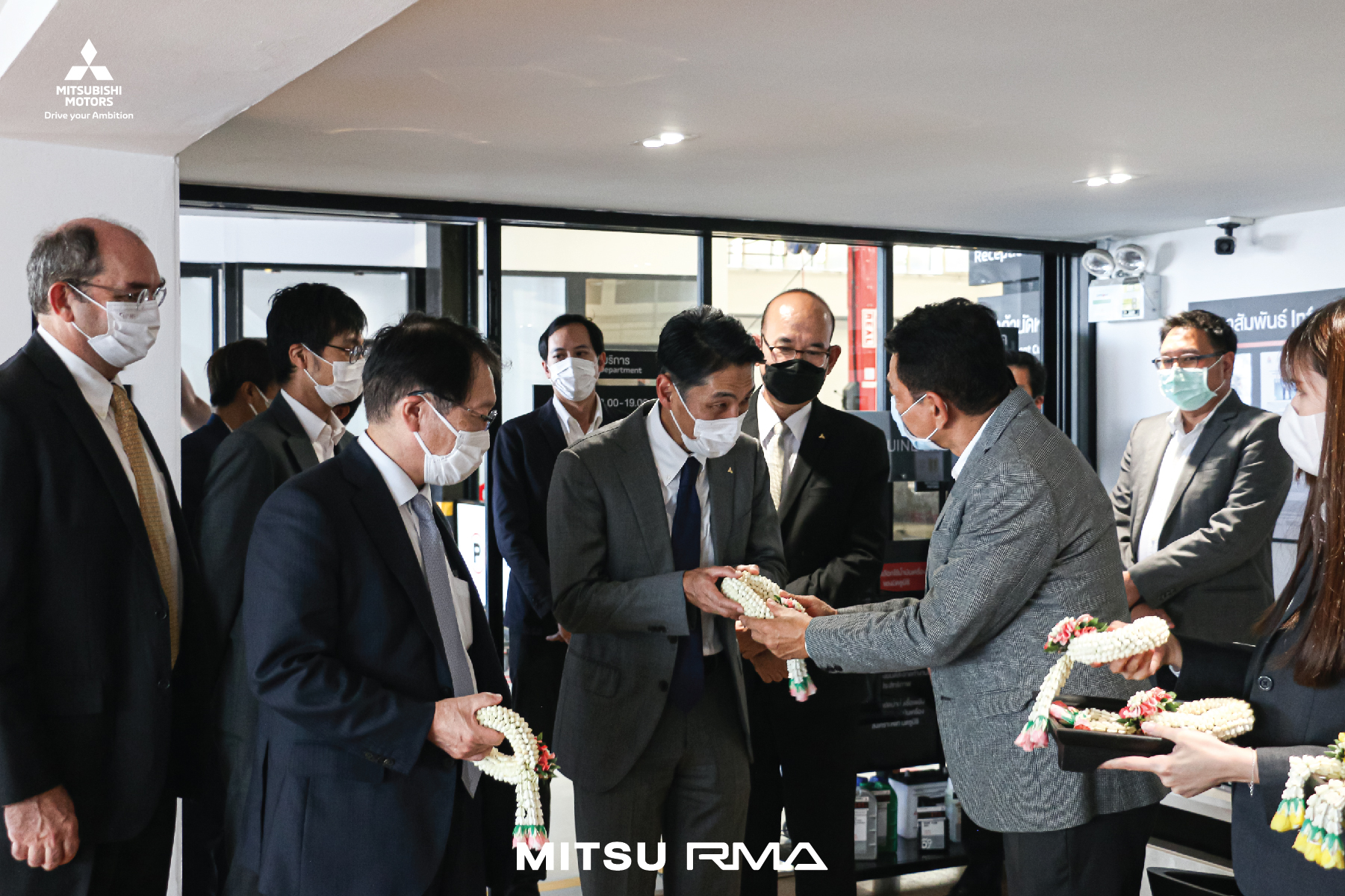 Mitsu RMA ได้รับเกียรติต้อนรับ Mitsubishi Motors เข้าเยี่ยมชมโชว์รูม